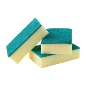 Efficient Sponge-Back Scourers - Multi-pack Sponge Scourers