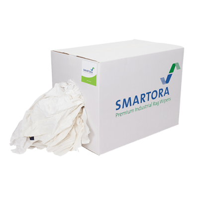 White Cotton Rags 10kg Bag Or Box | White Rags Bulk | Wipers