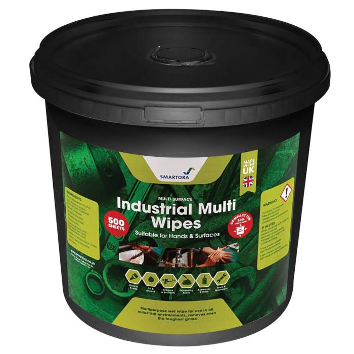 Effective Smartora Industrial Multi Wipes - 500 Sheet Bucket
